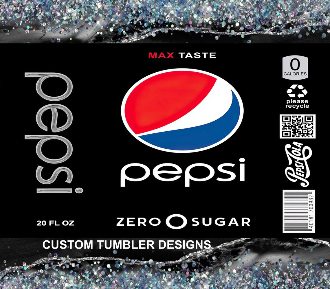 Pepsi Zero Sublimation Tumbler Wrap - Etsy
