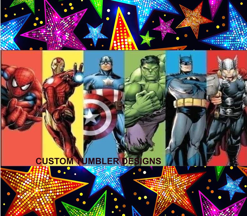 Marvel Sublimation Design - Etsy