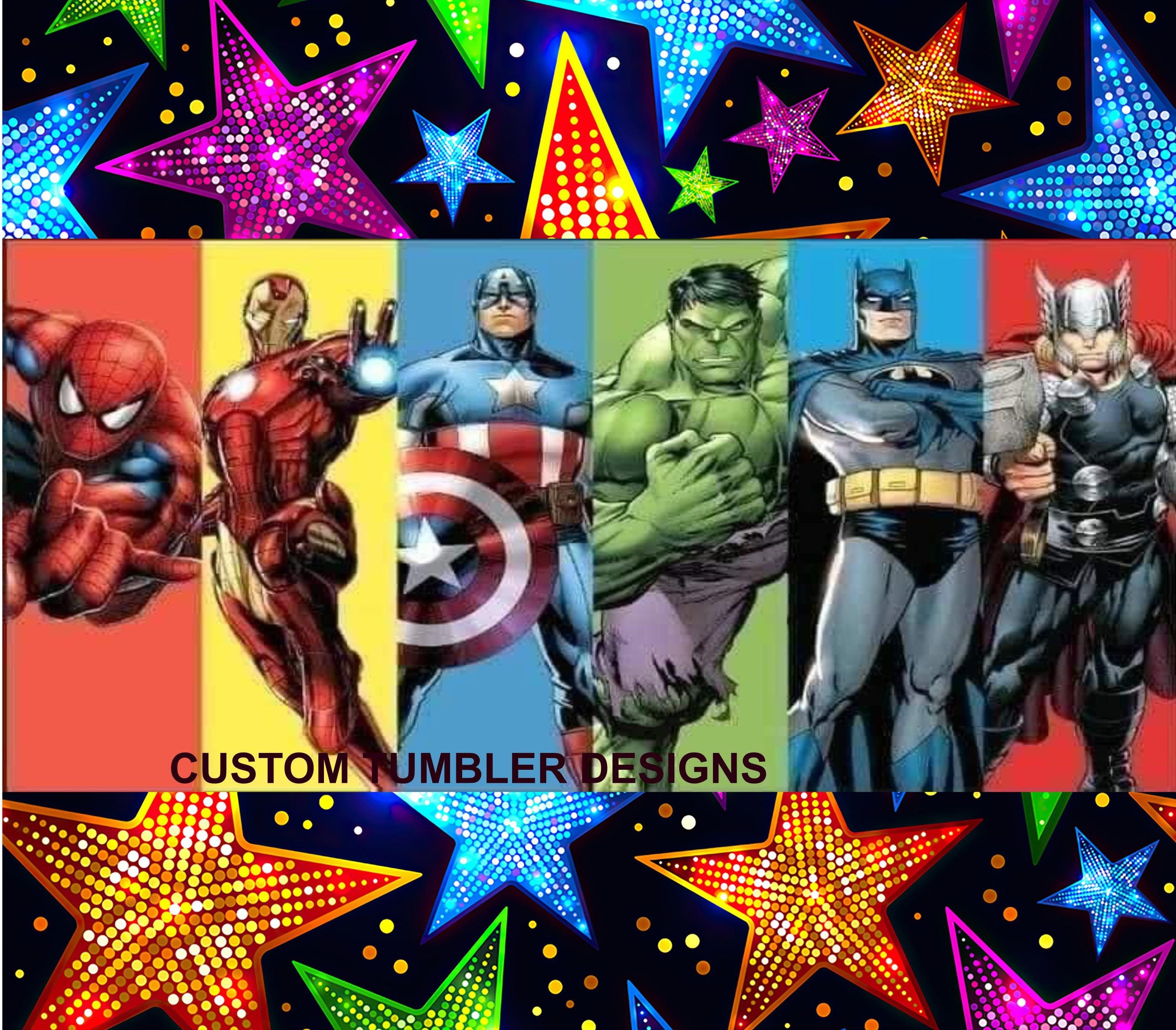 Marvel Sublimation Design - Etsy