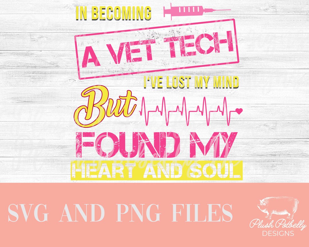 Vet Tech Heart and Soul PNG ONLY - Etsy