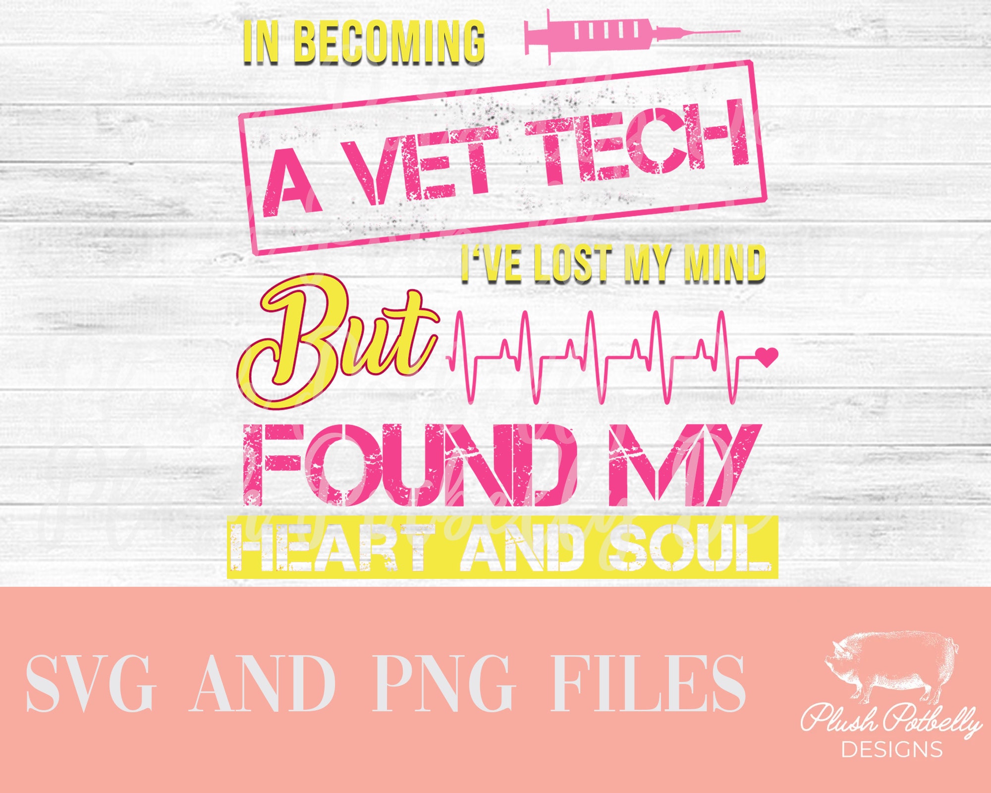 Vet Tech Heart and Soul PNG ONLY - Etsy