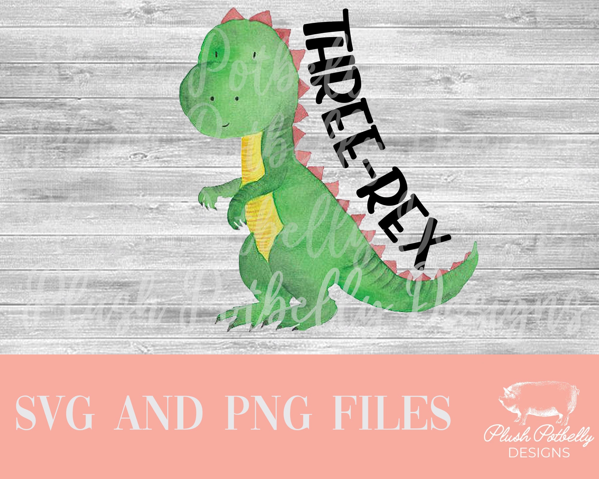 Three Rex PNG Only - Etsy