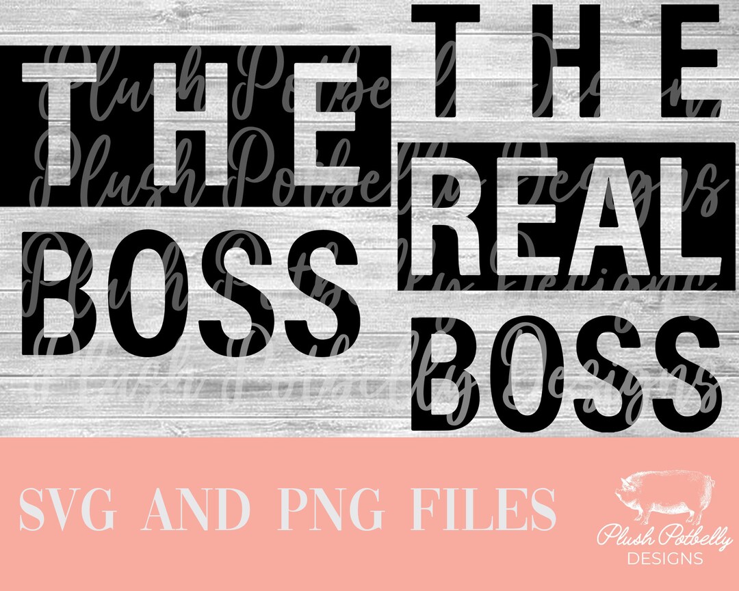 The Boss/ the Real Boss - Etsy