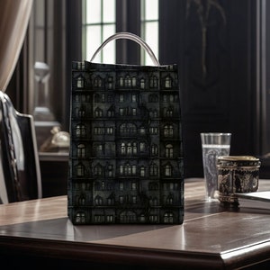 Dark Goth Buildings Facade Seamless Pattern Macabre Victorian Digital ...