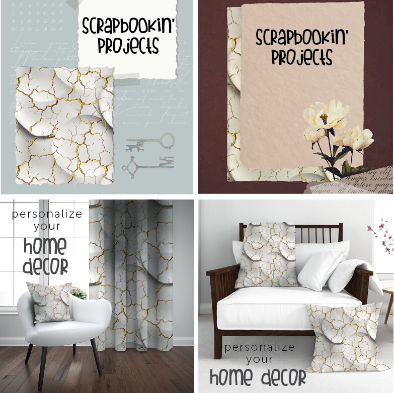 Kintsugi Art Seamless Pattern Fake Embroidery Digital Paper Download ...