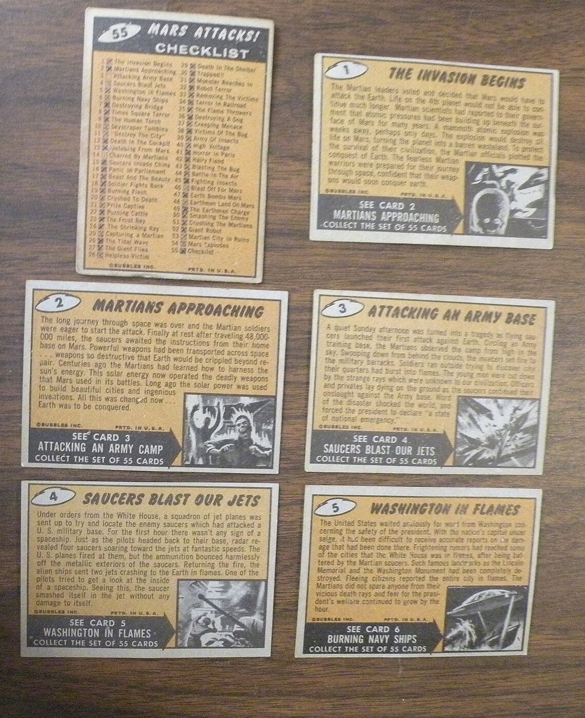 Mars Attacks! Cards - Topps 1962 - Etsy