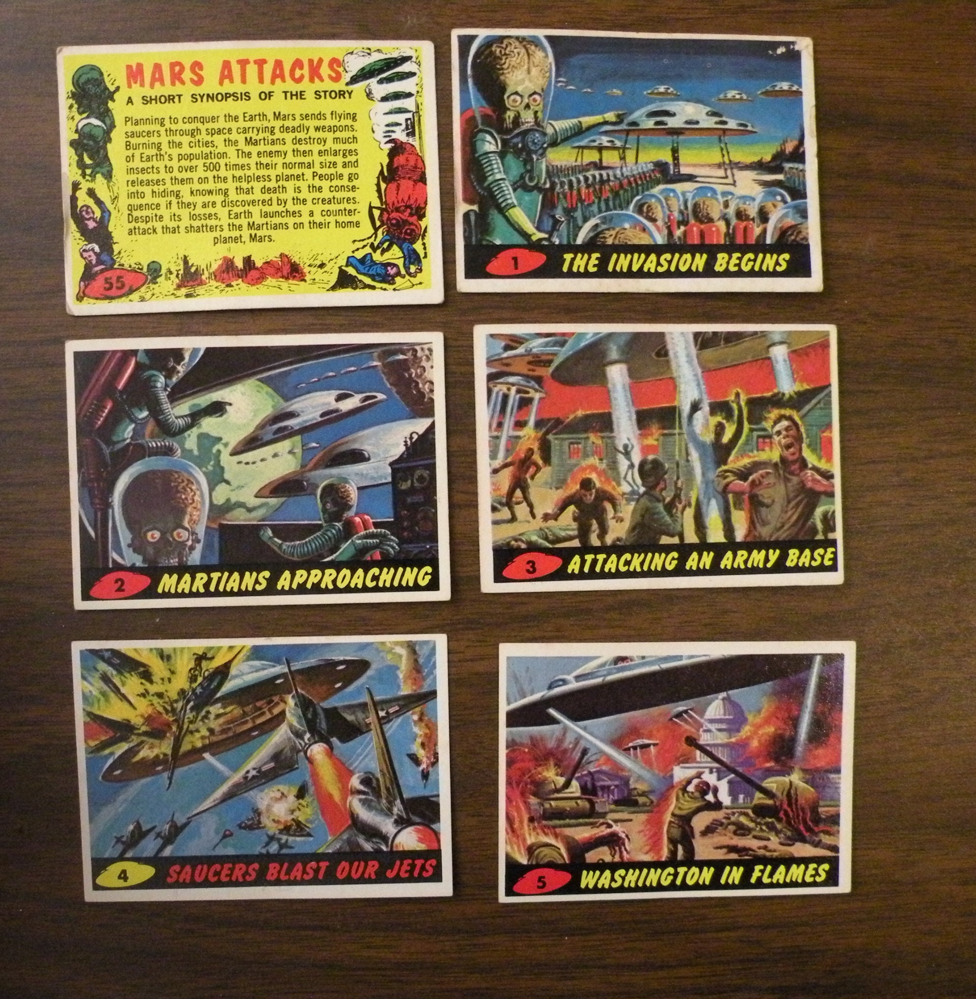 From Mars Attacks Cards 1962