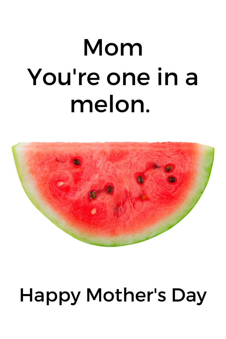 One in a Melon Mother’s Day Card - Etsy