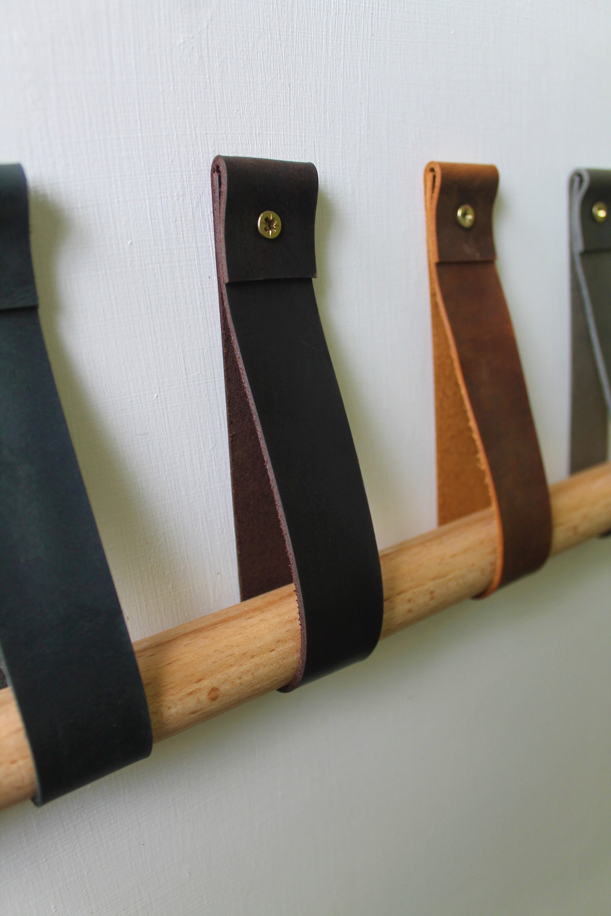 Leather Wall Strap Leather Strap Leather Strap Hanger - Etsy