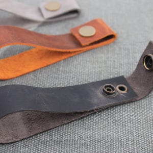 Leather Wall Strap ,leather Strap Hanger, Leather Wall Hook, Leather ...