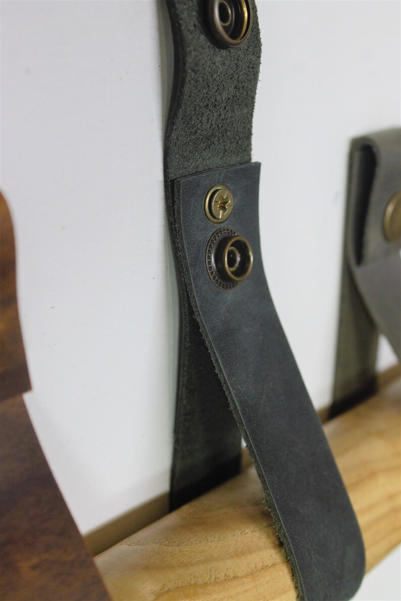 Leather Wall Strap leather Strap Hanger Leather Wall Hook - Etsy