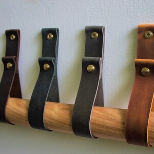 Leather Wall Strap Curtain Rod Strap Holder Leather Strap - Etsy