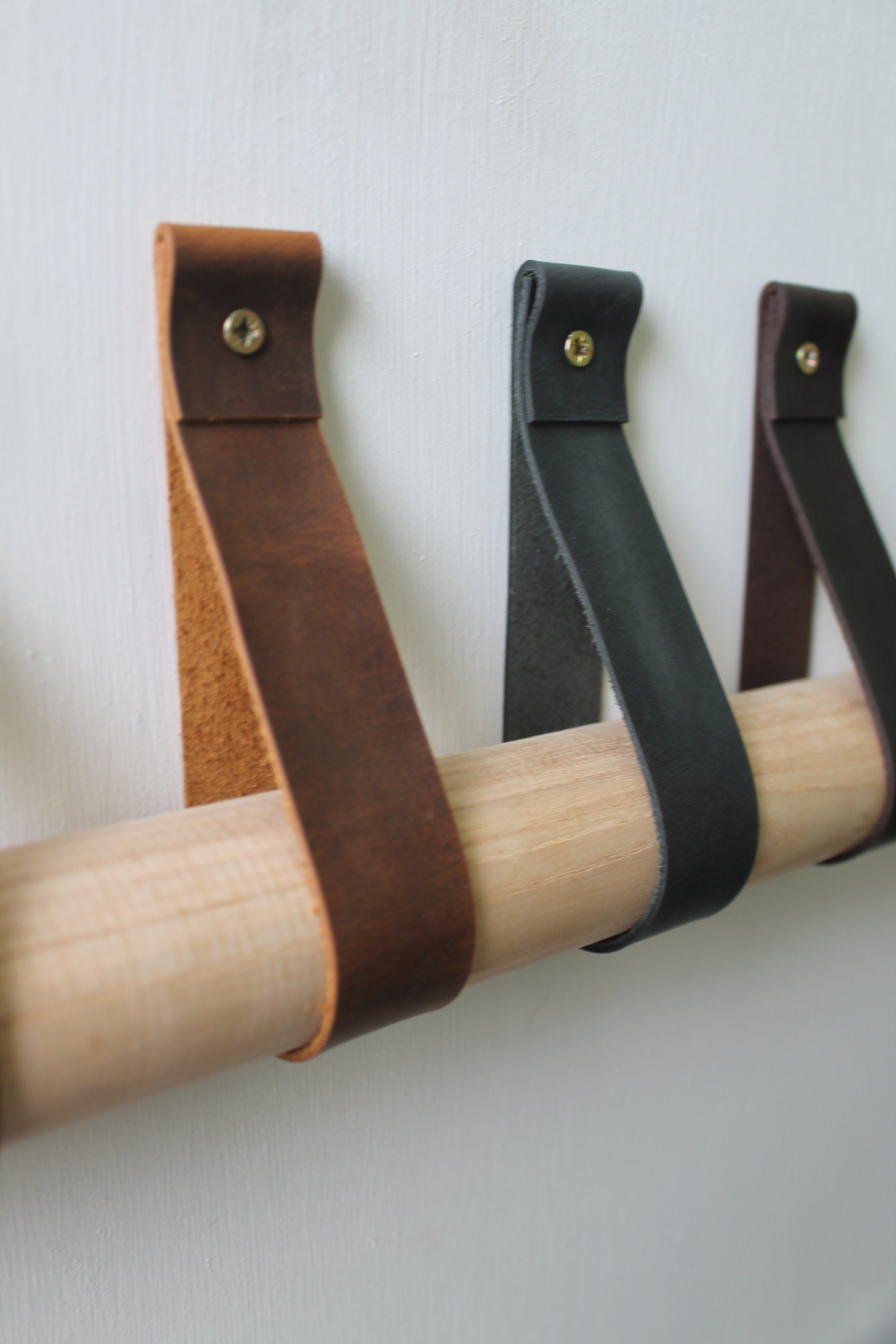 Leather Wall Strap Leather Strap Leather Strap Hanger - Etsy