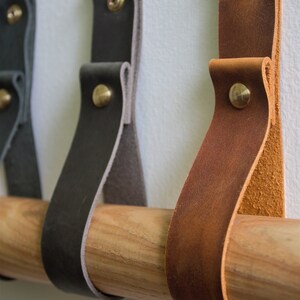 Leather Wall Strap Curtain Rod Strap Holder Leather Strap - Etsy
