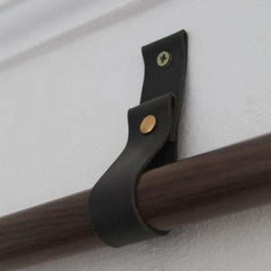 Leather Wall Strap Curtain Rod Strap Holder Leather Strap - Etsy
