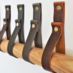 Leather Wall Strap Curtain Rod Strap Holder Leather Strap - Etsy
