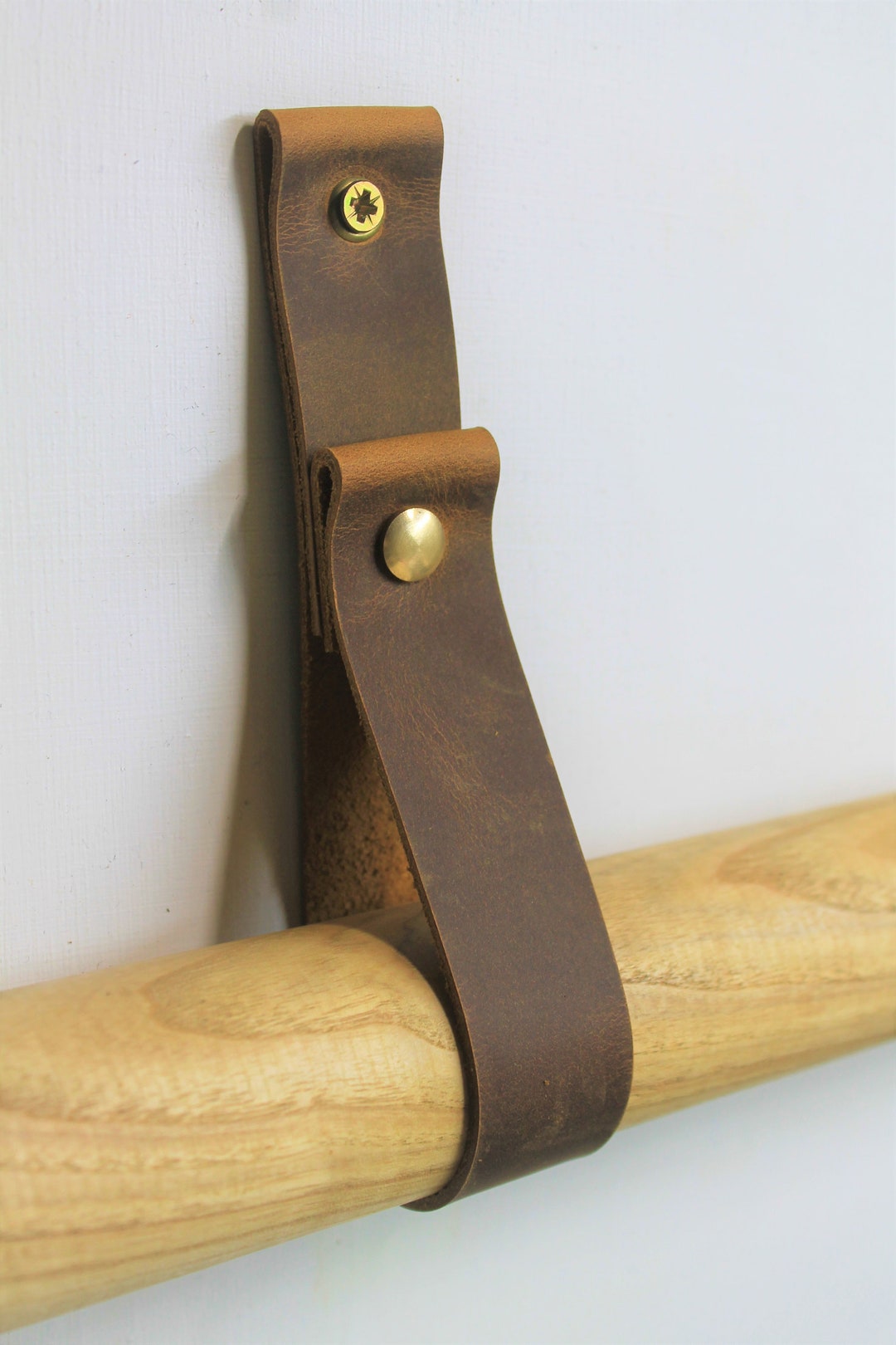 Leather Wall Strap Curtain Rod Strap Holder Leather Strap - Etsy