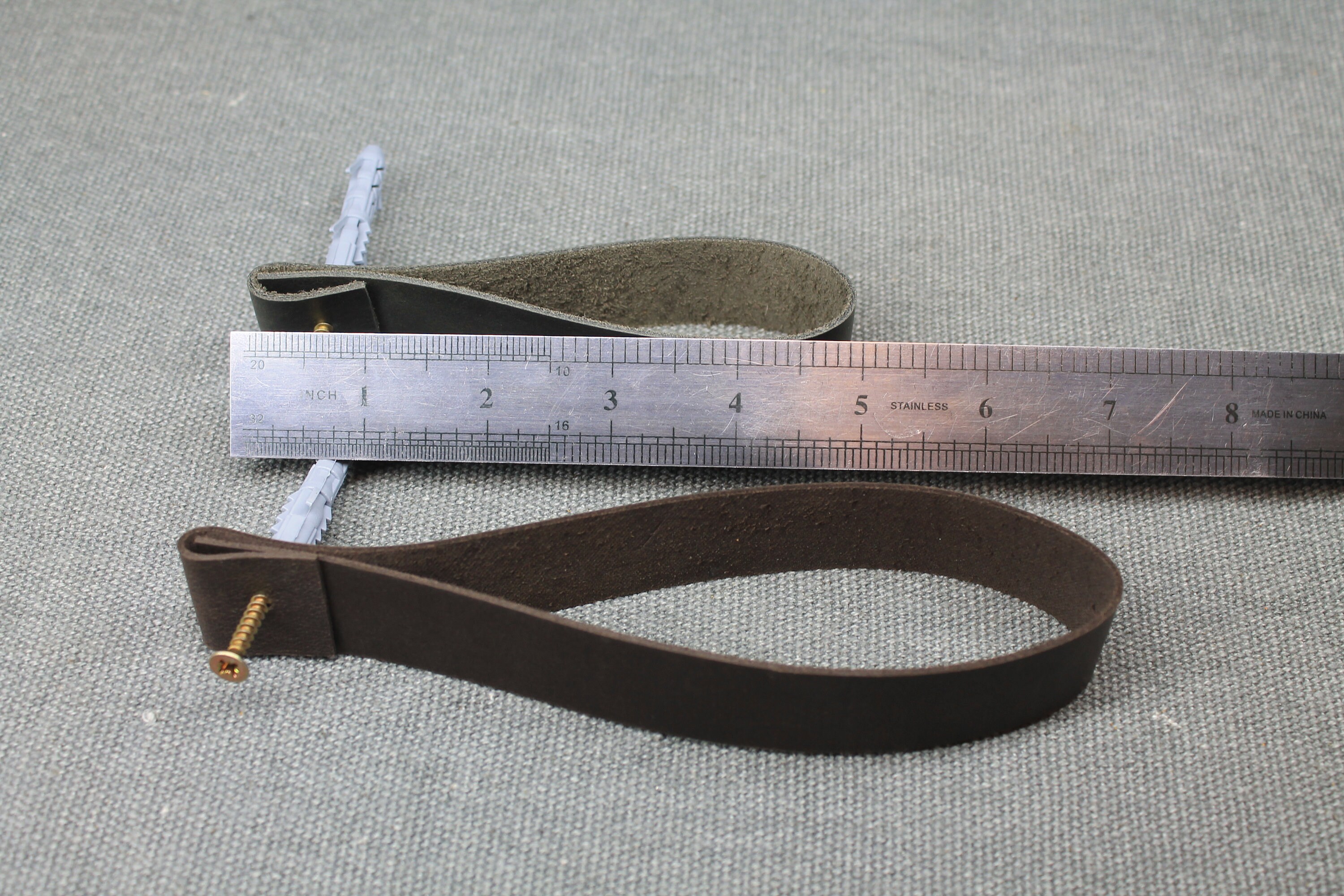 Leather Wall Strap Leather Strap Leather Strap Hanger - Etsy