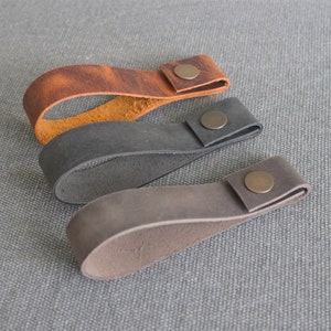 Leather Wall Strap ,leather Strap Hanger, Leather Wall Hook, Leather ...