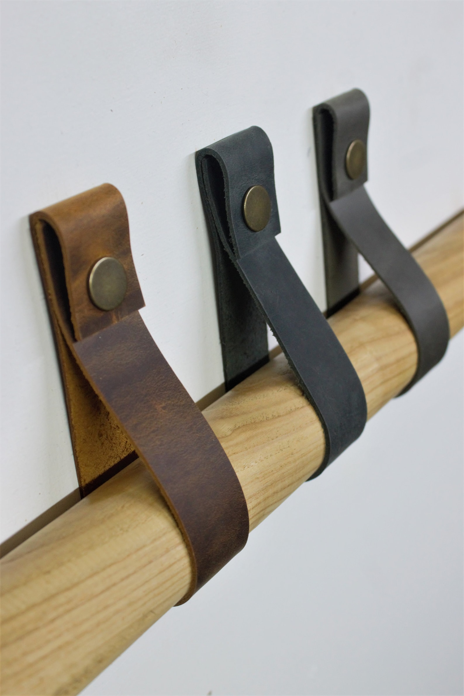 Leather Wall Strap leather Strap Hanger Leather Wall Hook - Etsy