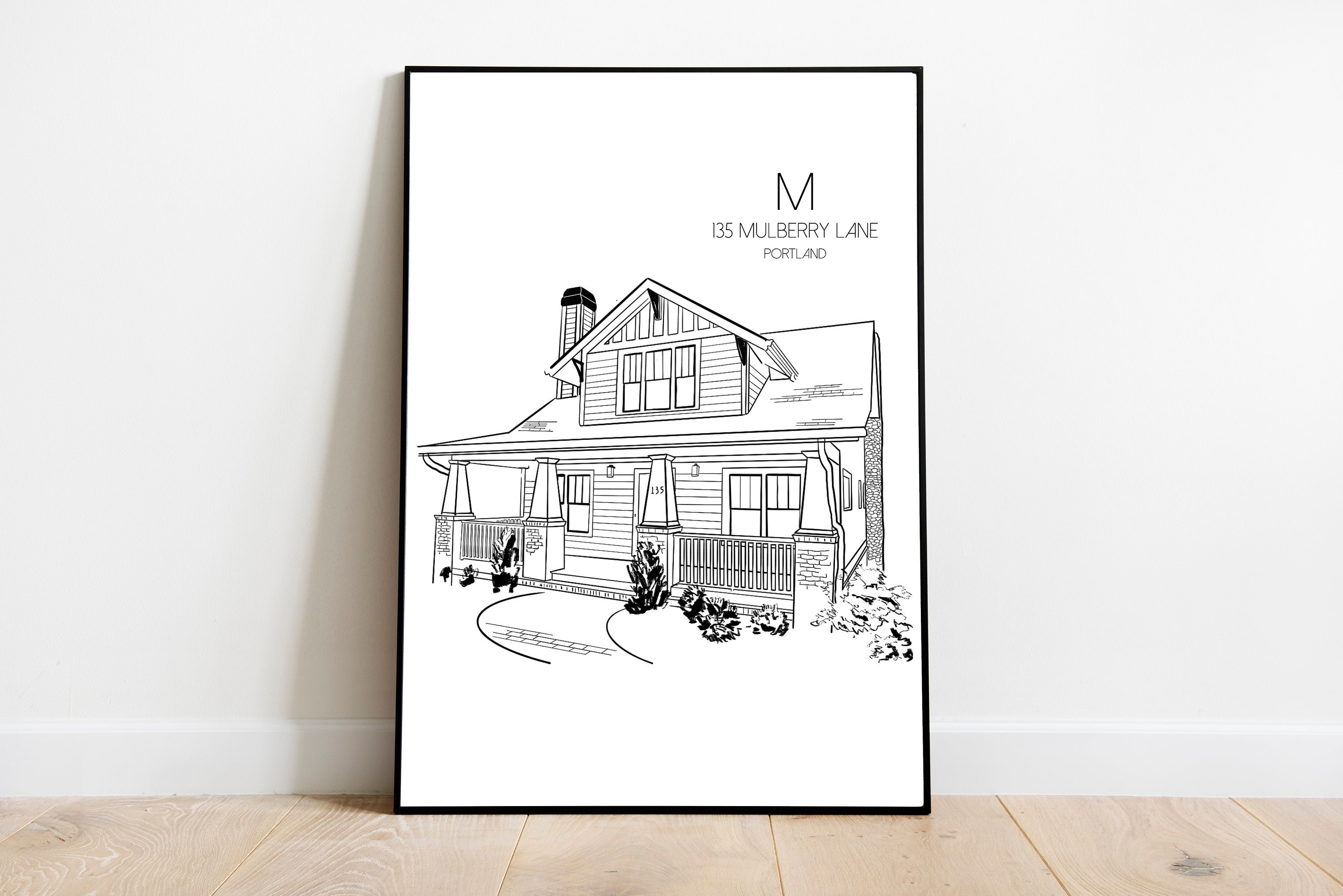 Custom House Portrait **digital Download** - Etsy