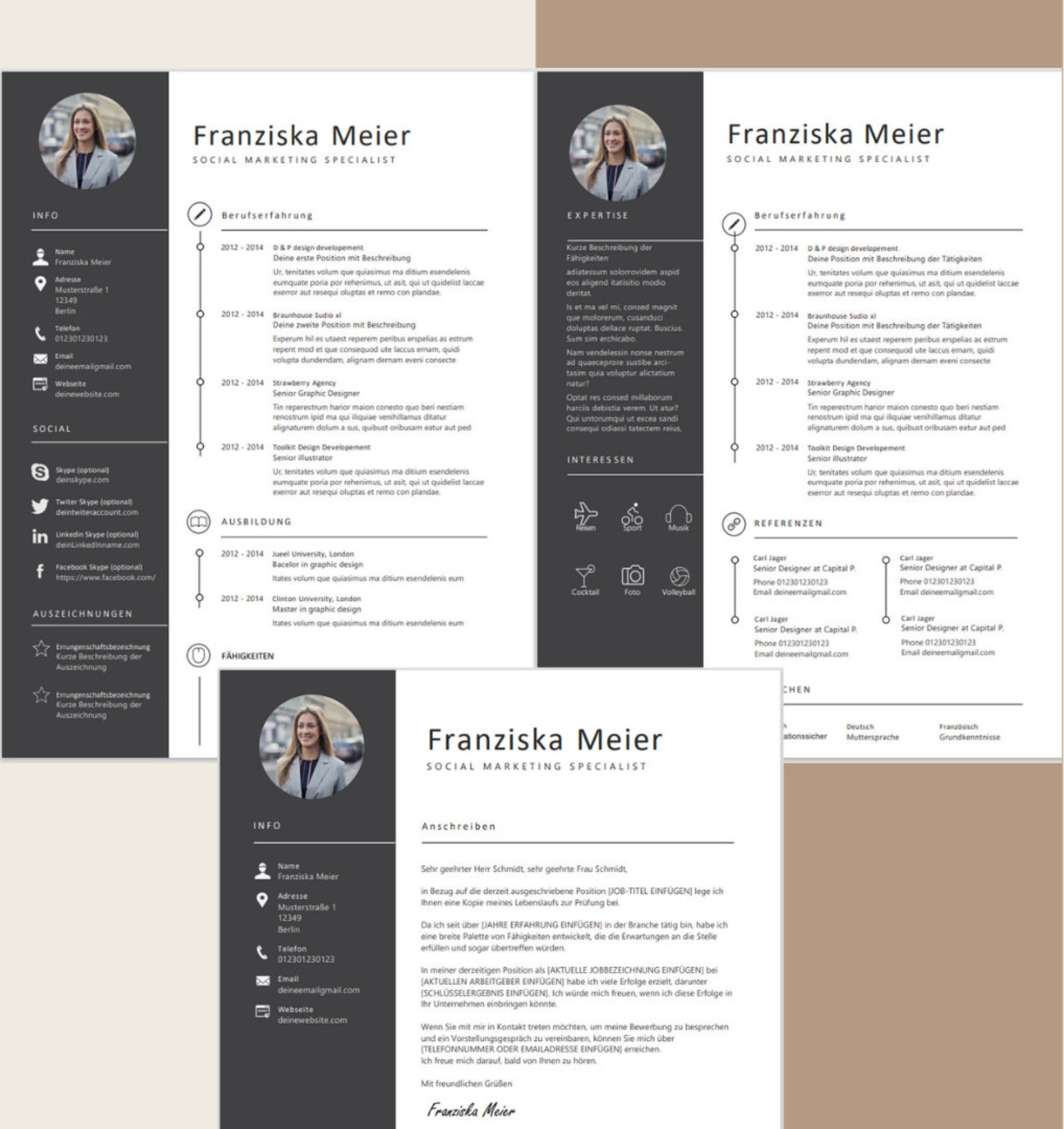 Application Template German Cover Letter Creative Resume And Etsy application-template-german-cover-letter-creative-resume-and-etsy