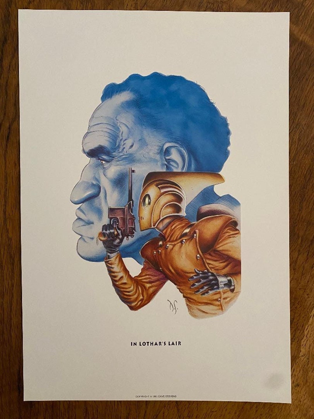 Dave Stevens' "in Lothar's Lair" Rocketeer Comic Print 1993 - Etsy