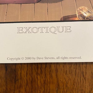 Dave Stevens' "exotique" Art Print 2000 - Etsy
