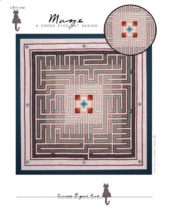 Maze Cross Stitch Pattern - Etsy