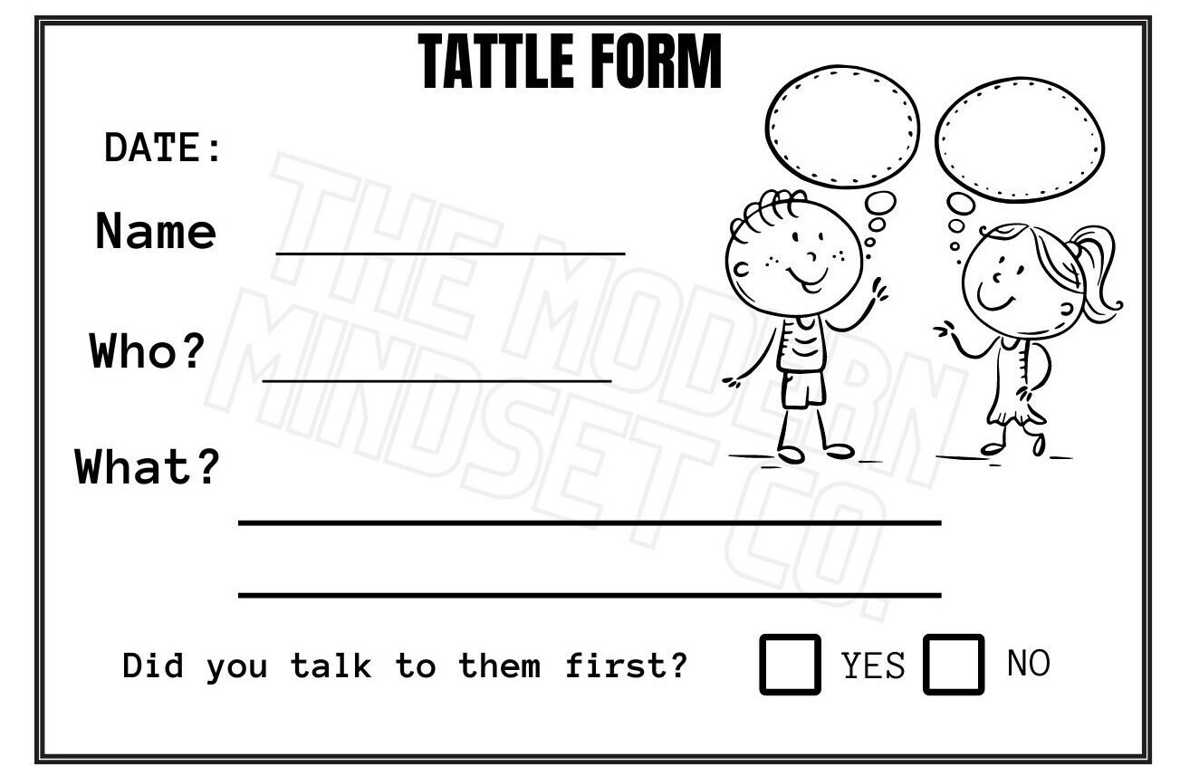 Tiktok’s Viral Classroom Tattle Form! - Etsy