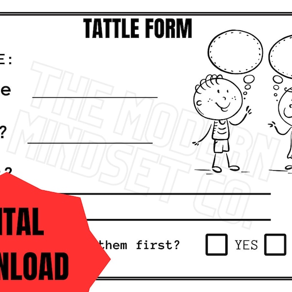 Tattle Tale Form - Etsy