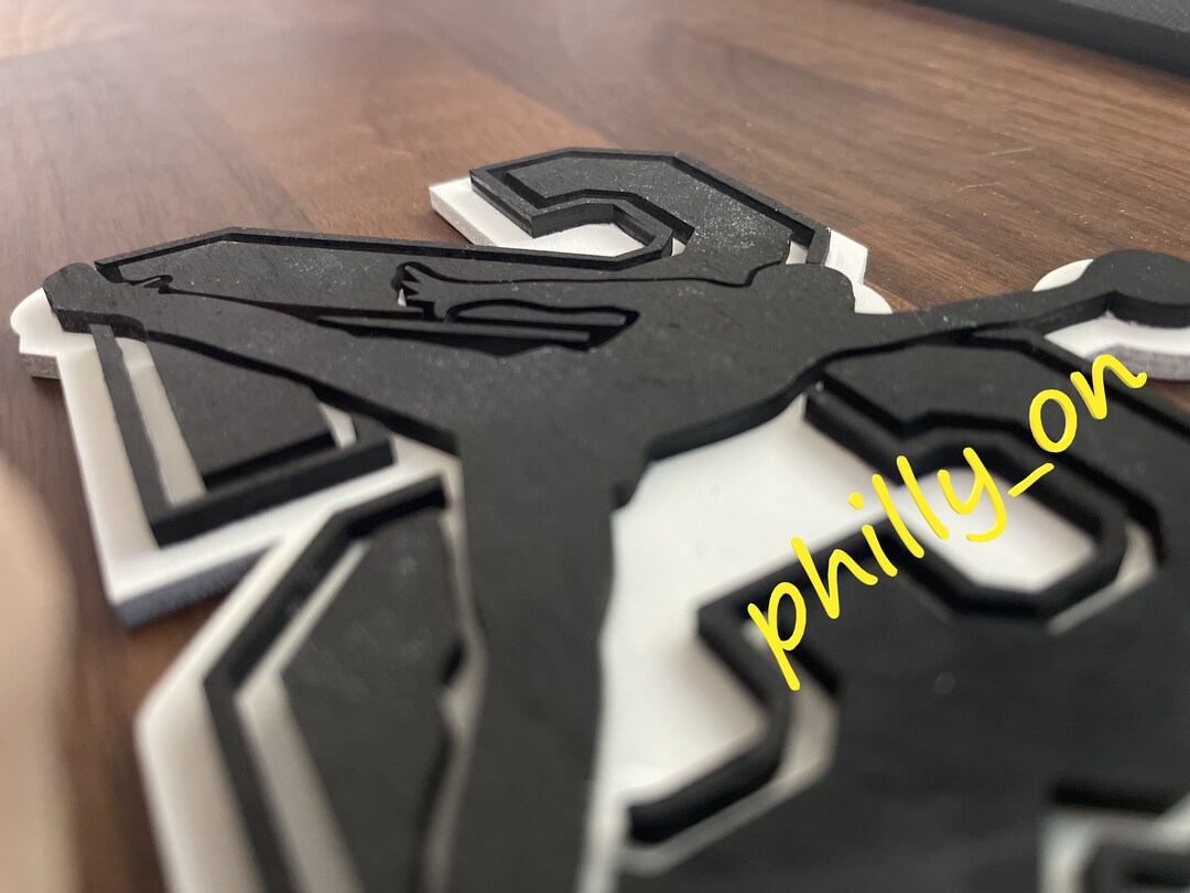 Michael Jordan Jumpman 23 Wood Cut Out 3D Sign 14.6" X 16" - Etsy