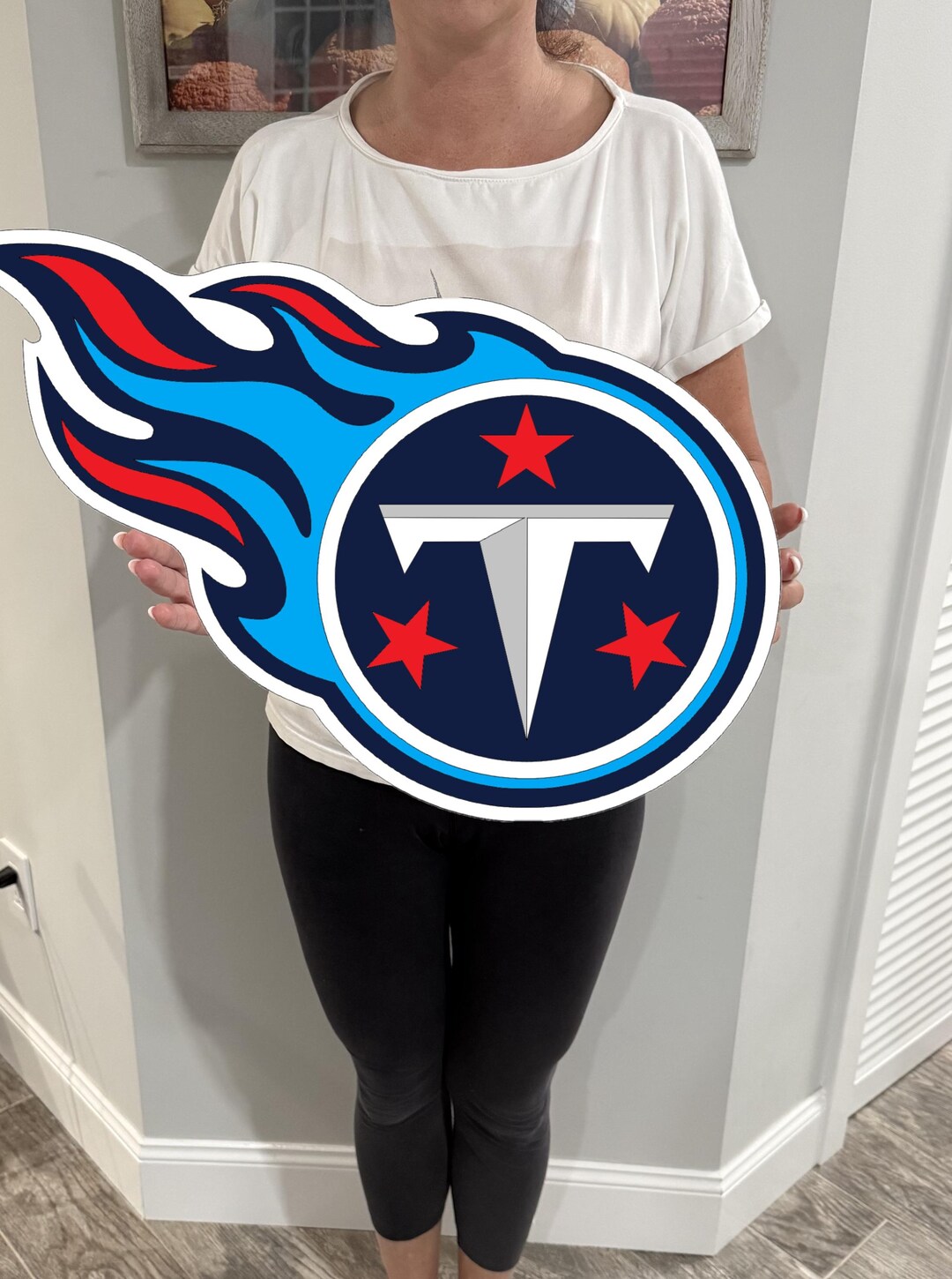 NFL Tennessee Titans Logo Wooden Sign Wall Decor Handmade Party Sign - Etsy