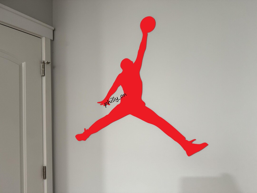 Michael Jordan Sign Plaque Jumpman 23 Shape Wooden - Etsy