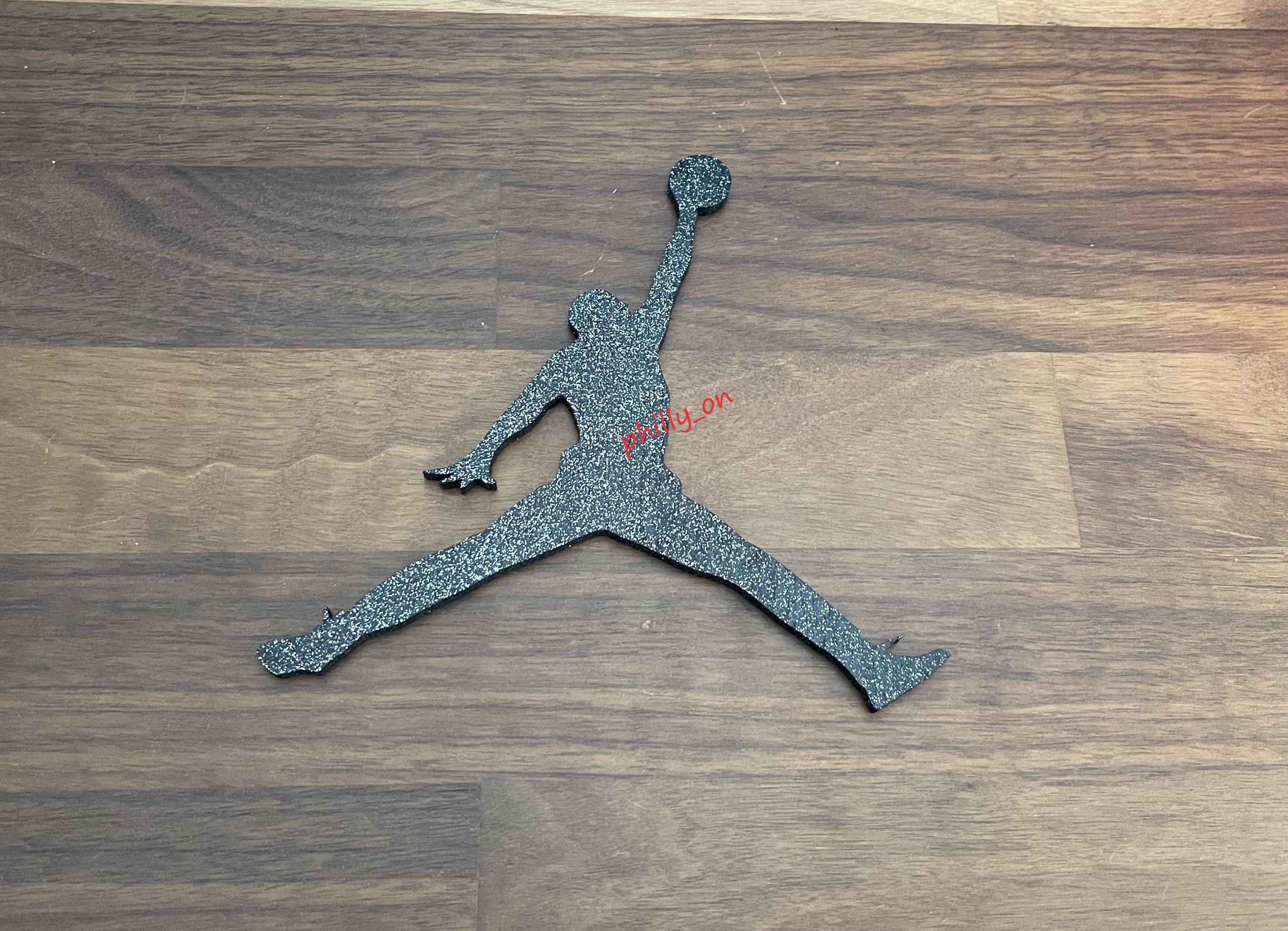 Michael Jordan Sign Plaque Jumpman 23 Shape Wooden - Etsy