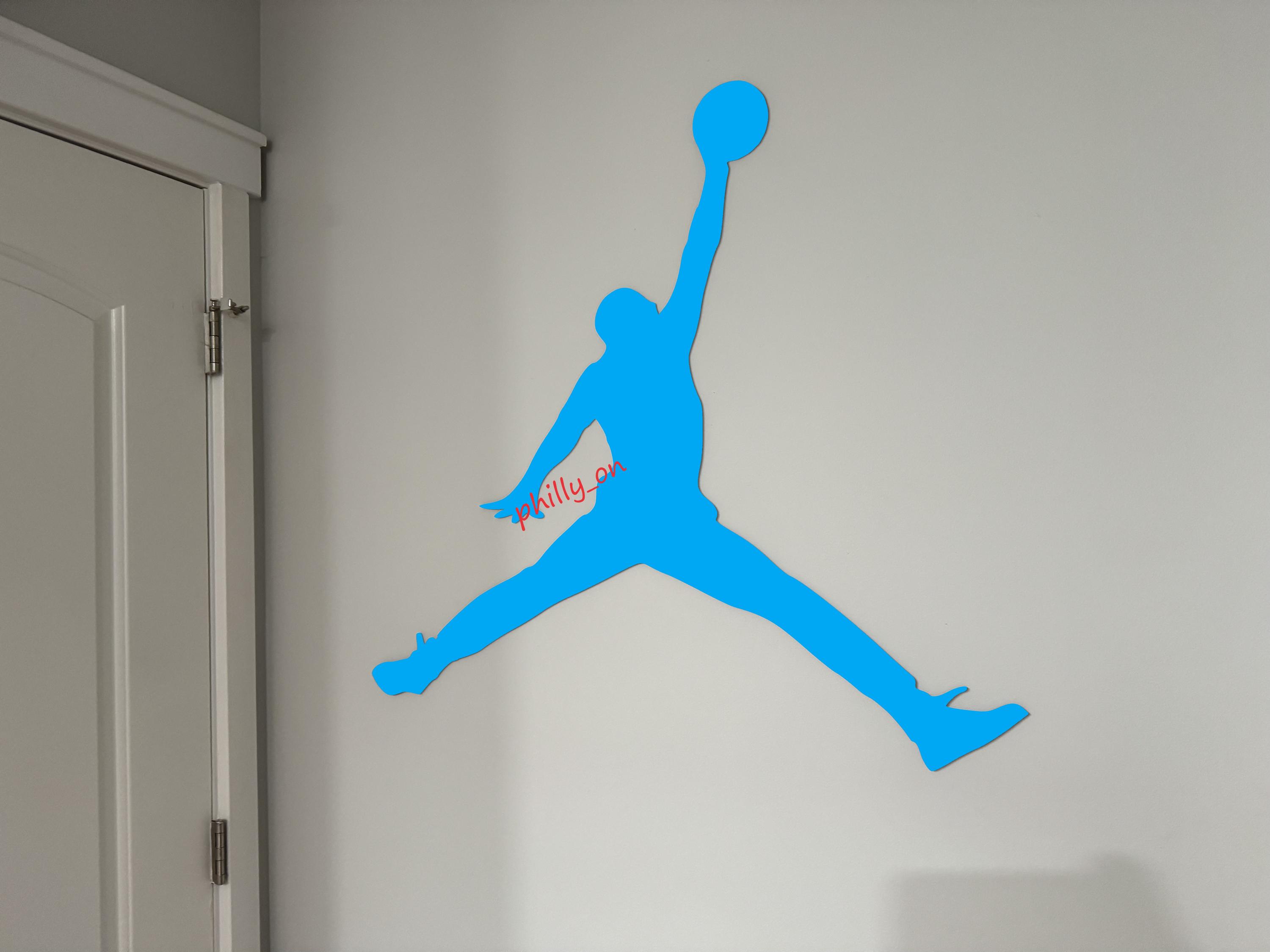 Michael Jordan Sign Plaque Jumpman 23 Shape Wooden - Etsy