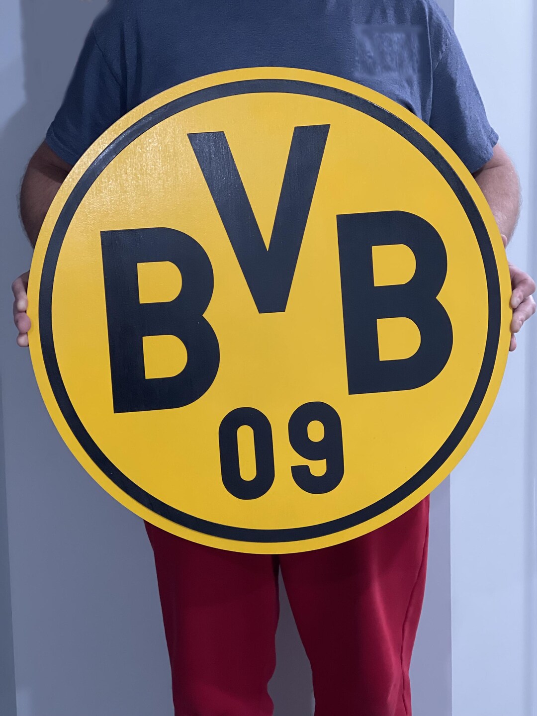 Borussia Dortmund BVB Soccer Team Logo Wood Sign Wall Decor Handmade - Etsy