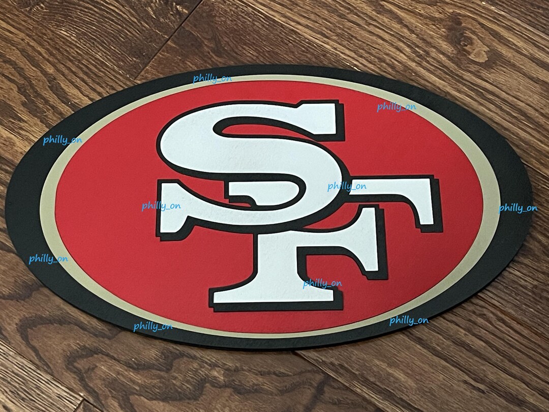 NFL San Francisco 49ers Logo Wooden Sign Wall Decor Handmade Party Sign ...