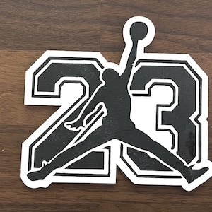Michael Jordan Jumpman 23 Wood Cut Out 3D Sign 14.6" X 16" - Etsy