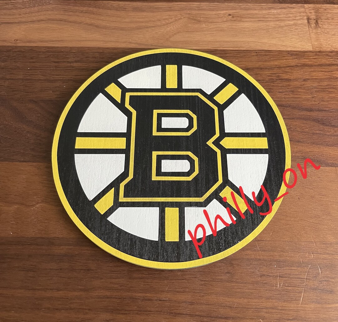 NHL Boston Bruins Team Logo Wood Sign Wall Decor Handmade - Etsy
