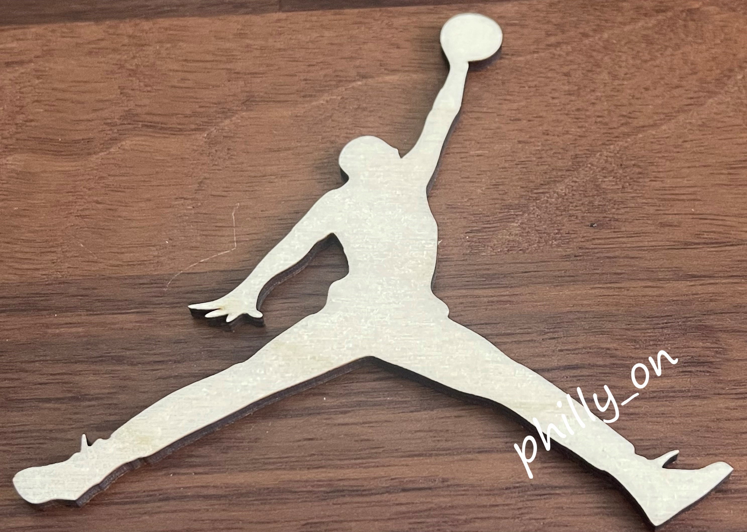 Michael Jordan Sign Plaque Jumpman 23 Shape Wooden - Etsy