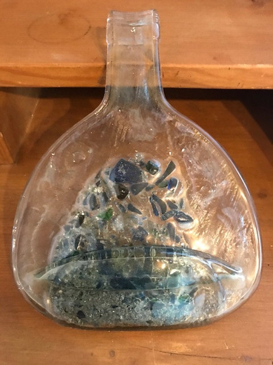 Upcycled Glass Fusing, Garden Decor Garden Art Melted Bottles - Etsy