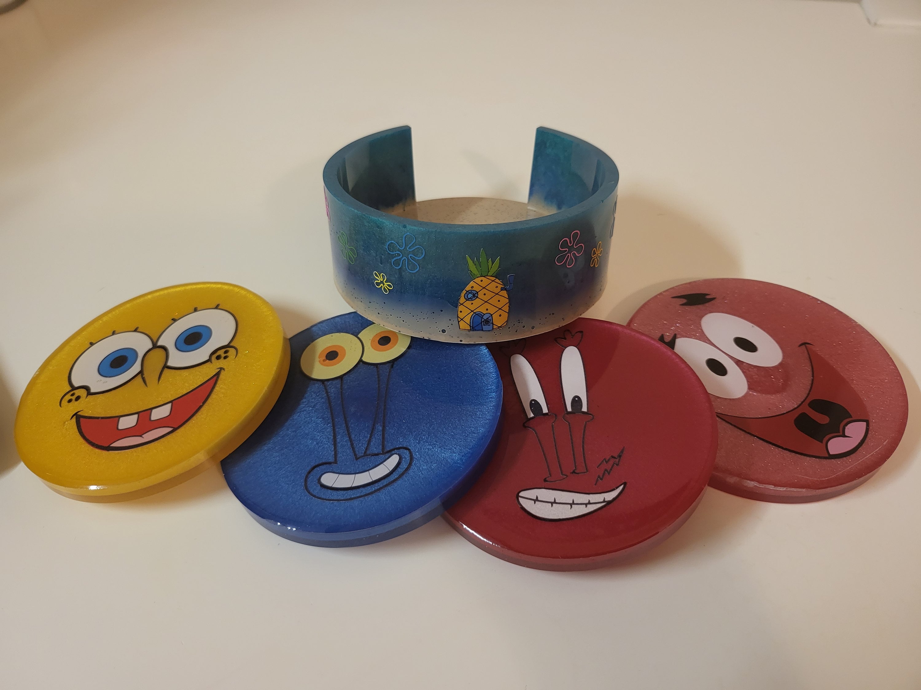 Spongebob Coasters Etsy