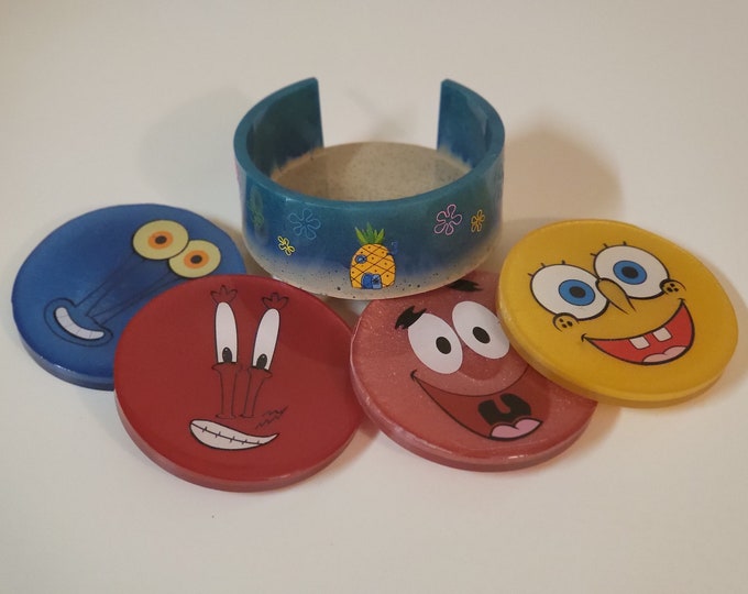 Spongebob Coasters - Etsy