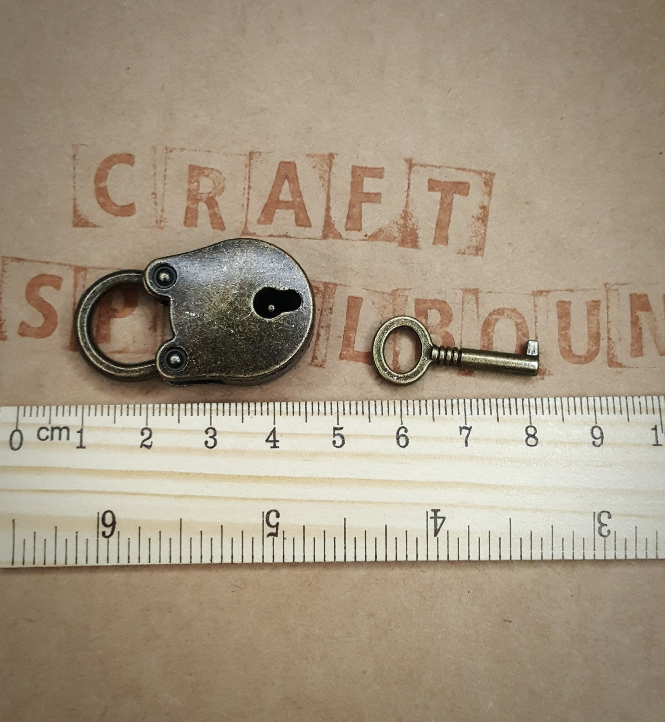 Mini Bronze Padlock With Key Vintage Mini Padlock Antique - Etsy UK