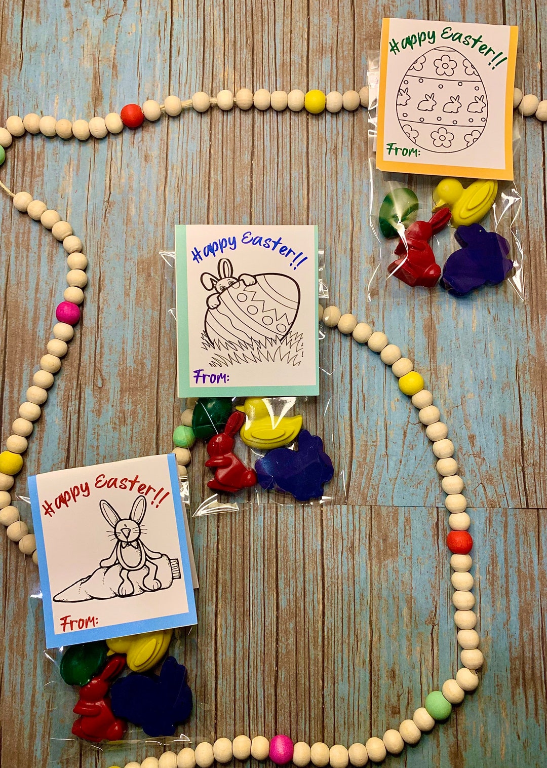 Set of 10 Easter Classroom Crayon Favors - Gift for Easter - Friend ...