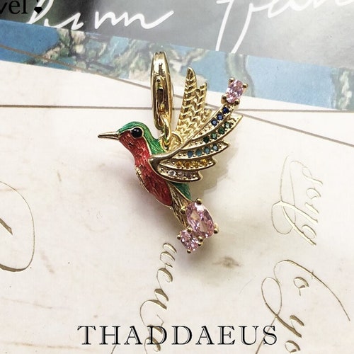 Sterling Silver Hummingbird Pendant | Etsy