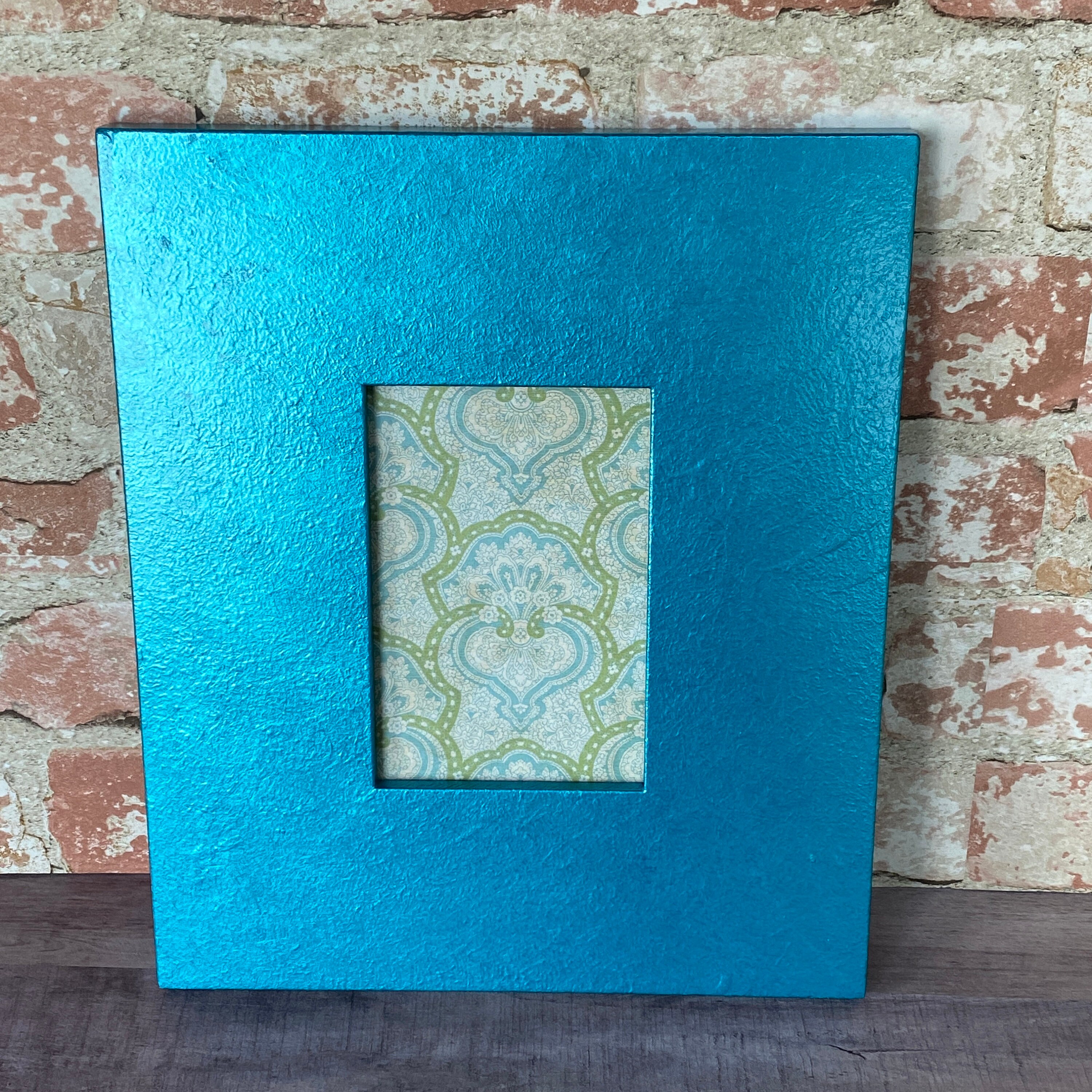 Metallic Turquoise Frames Turquoise Wall Frame Easel Back - Etsy