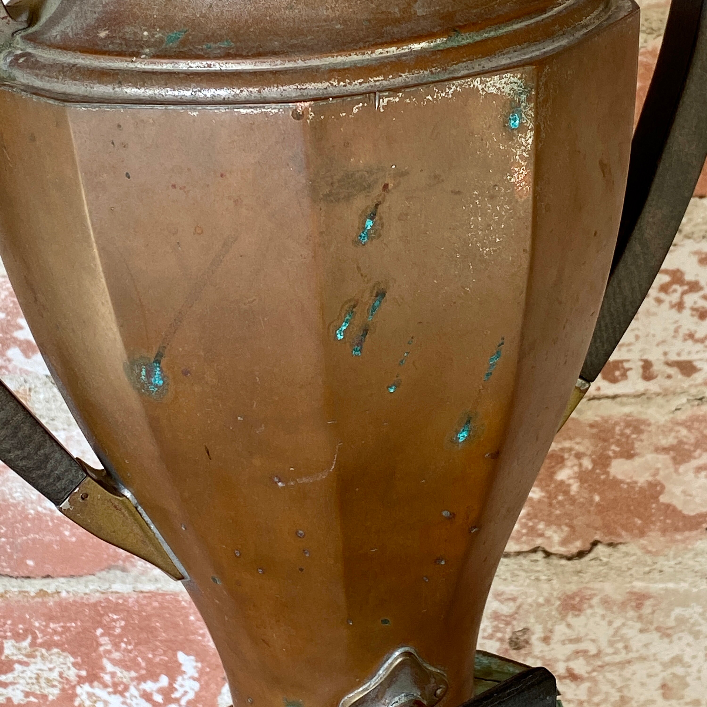 1912 Landers Frary & Clark Copper Percolator antique patina Antique ...