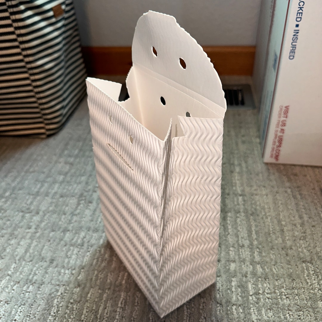 Set of 10, White Corrugated Gusset Bags/boxes, Food Candle Soap Boxes ...